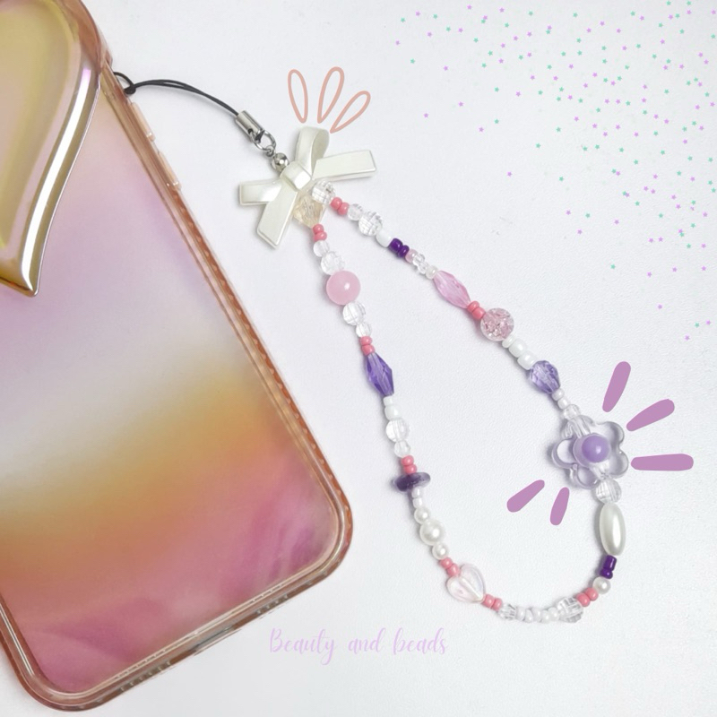 Jual Strap Handphone Mermaid aesthetic bisa (custom inisial) | Shopee ...