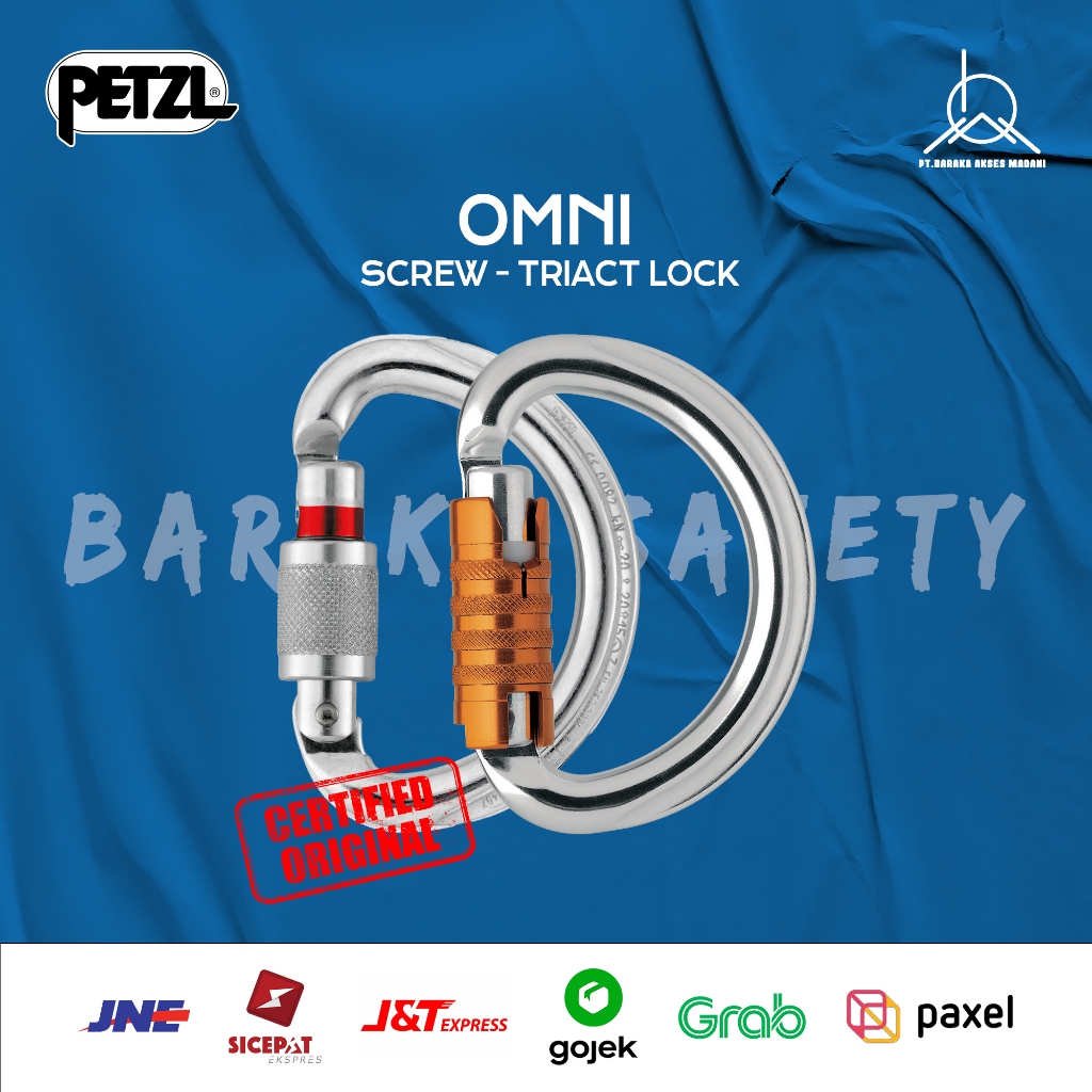Jual PETZL OMNI Multi-Directional Semi-Circle Carabiner for ...