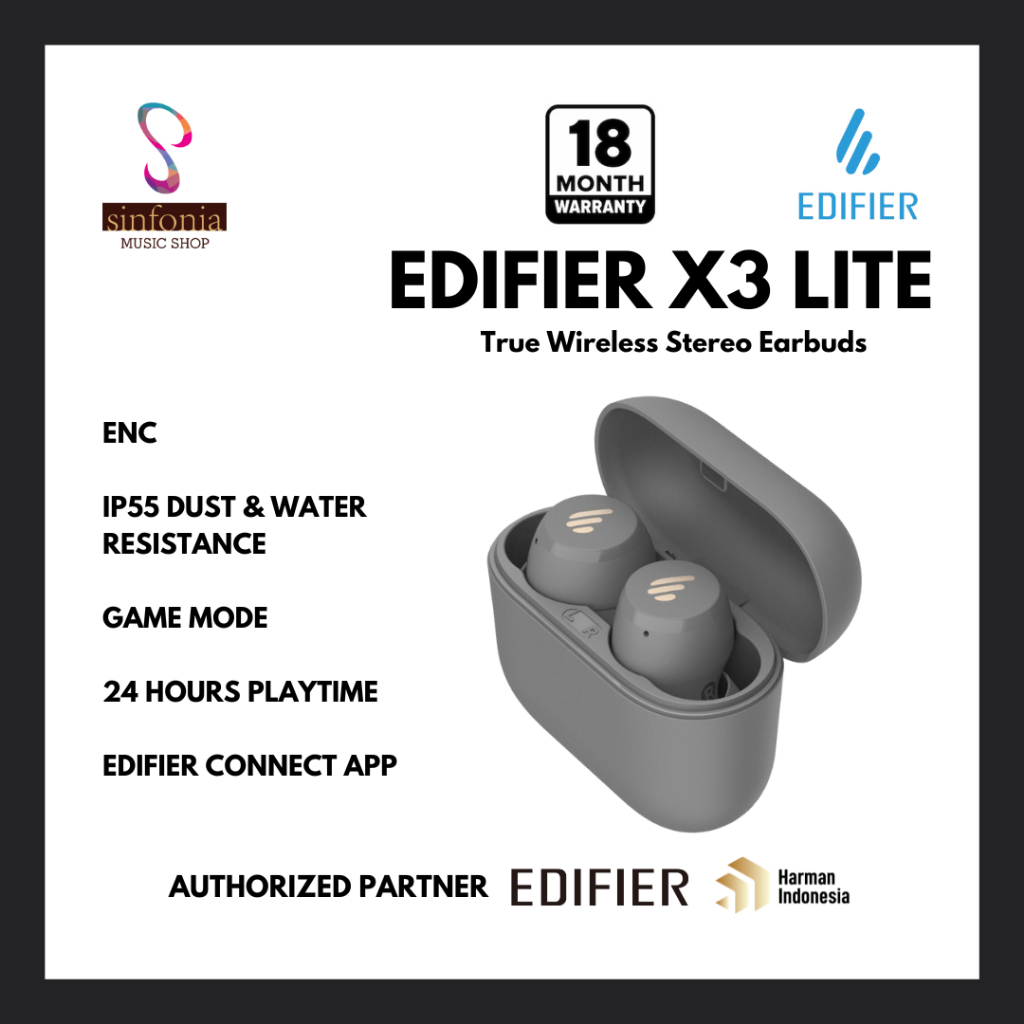 Jual EDIFIER X3 LITE True Wireless Stereo Earbuds | Shopee Indonesia