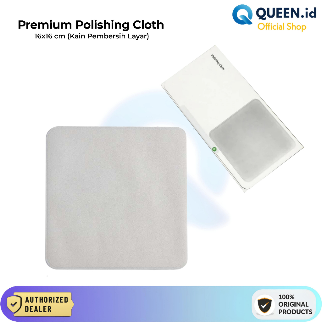 Jual QUEEN Kain Polishing Cloth Microfiber Premium 16x16cm Pembersih ...