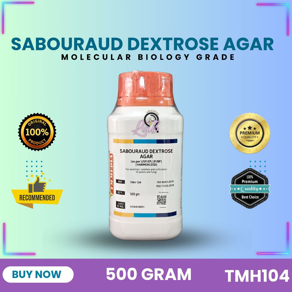 Jual Sabouraud Dextrose Agar, Harmonized - Media Mikrobiologi, 500 Gram ...