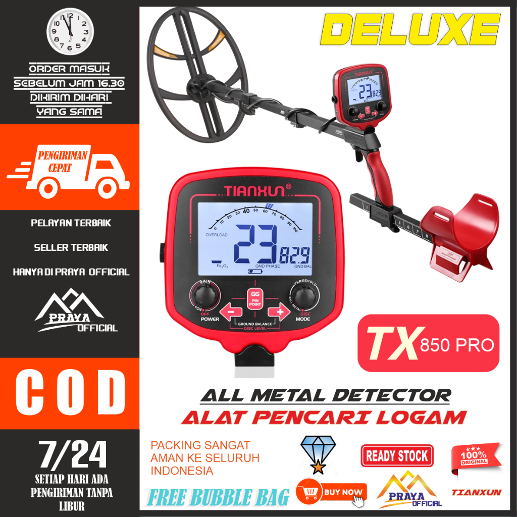 Jual PROFESSIONAL METAL DETECTOR TX850 UNDERGROUND ALAT PENCARI EMAS TX ...