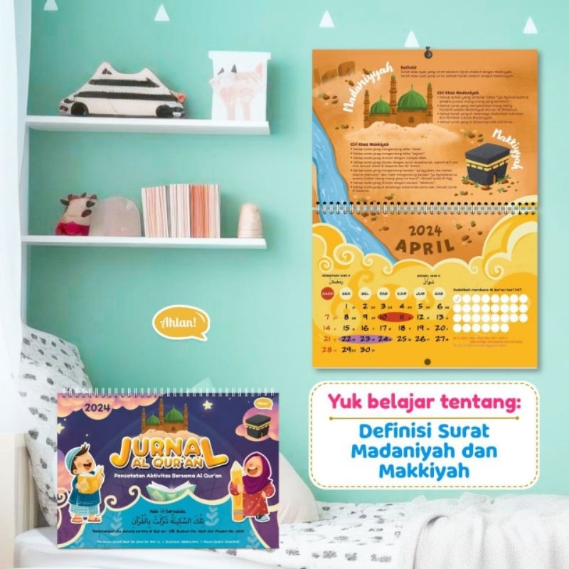 Jual Kalender Ahlan 2024 Setahun Bersama Al - Quran | Shopee Indonesia