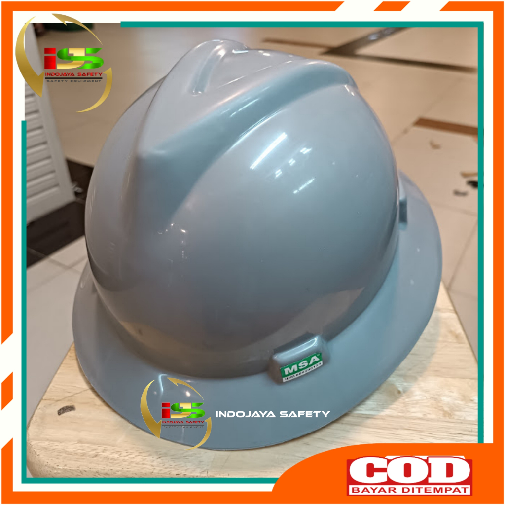 Jual Helm Safety MSA Fullbrim Fastrack Original Abu Safety Helmet Msa ...
