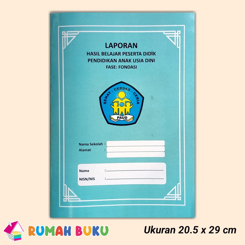 Jual Buku Rapot / Raport PAUD | Laporan hasil belajar peserta didik ...