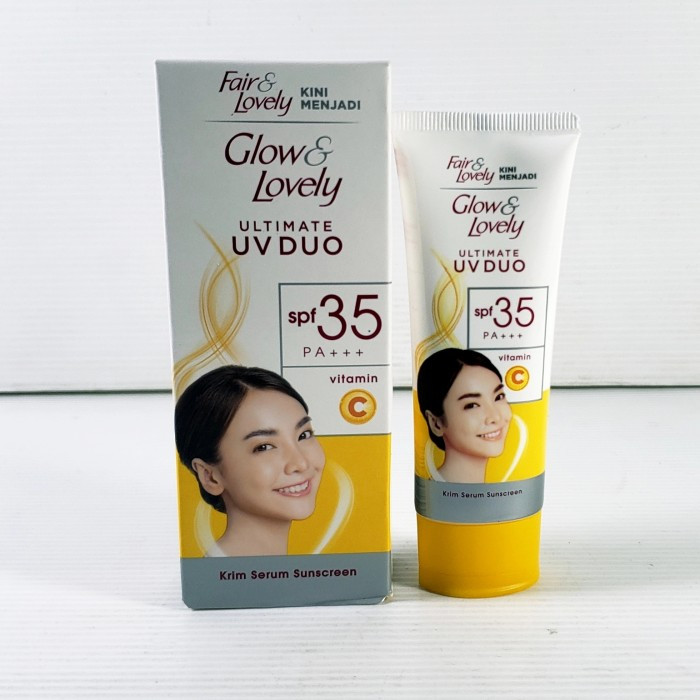 Jual Fair N Lovely Glow & Lovely Ultimate Uv Duo SPF 35 Sunscreen Serum ...