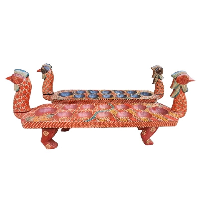 Jual Dakon Kepala Ayam | Congklak Batik Kayu | Mainan Anak Edukatif ...
