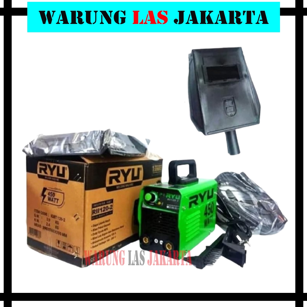 Jual Original Mesin Las RYU Inverter MMA 120 IGBT 450 watt / Mesin las / Mesin trafo las ...