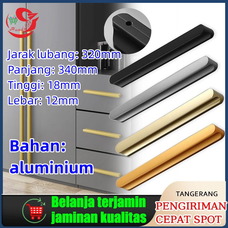 Jual Handle Furniture Knob Kabinet Panjang Gold Lemari Dresser Laci ...
