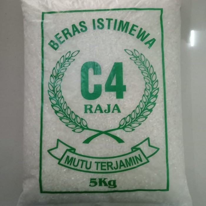 Jual [5 kg] beras C4 hijau murah | beras istimewa kemasan 5 kg | Shopee ...