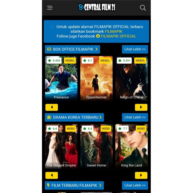 Jual Website Source Code Movie Siap Pakai Shopee Indonesia