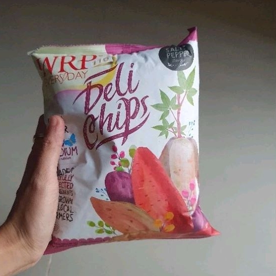 Jual WRP Everyday snack DELI CHIPS rasa SALT & PEPPER 40gr | Shopee ...