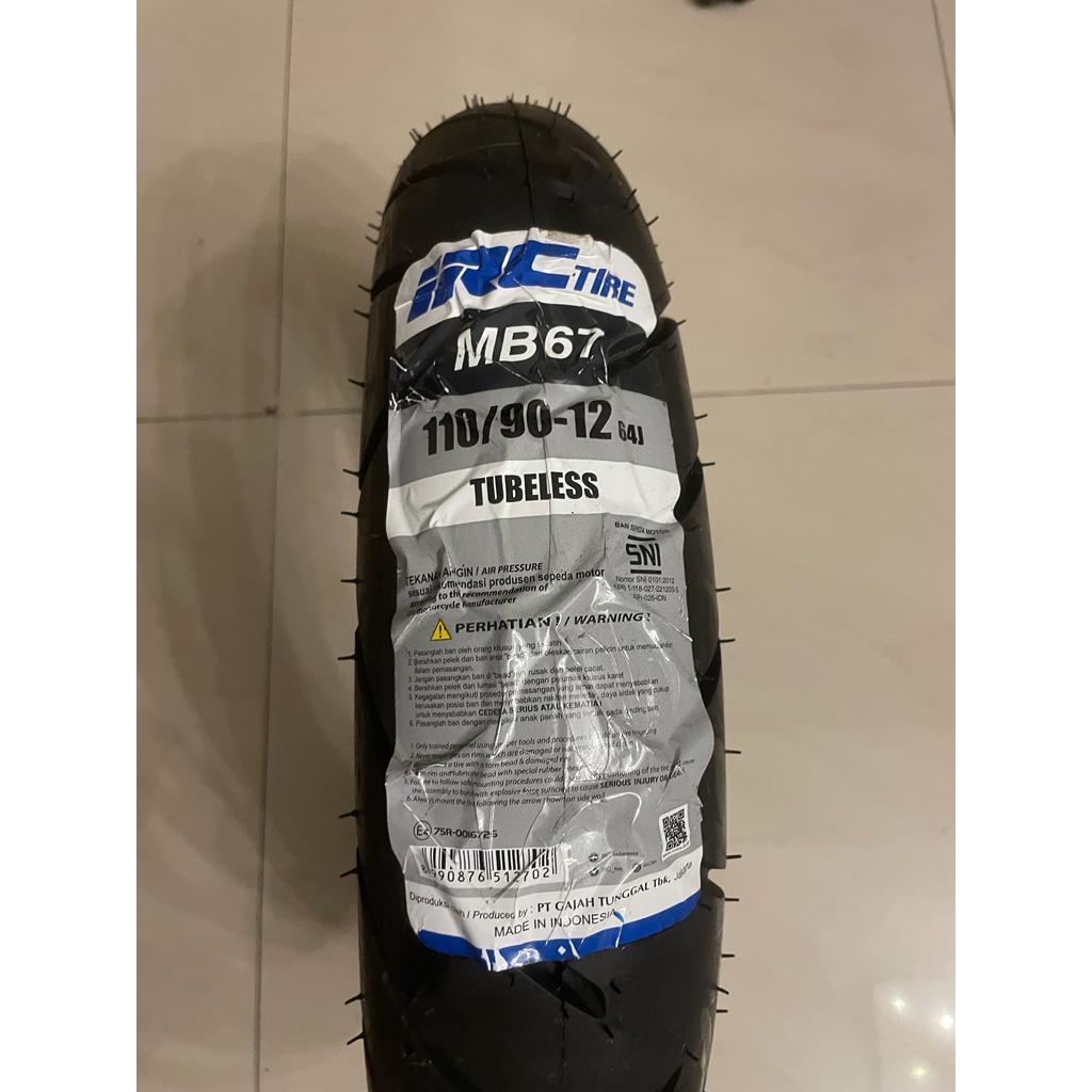 Jual ban luar irc 110/90-12 110 90 12 scoopy donat tubeless | Shopee Indonesia