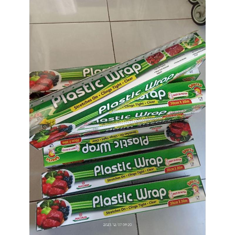 Jual plastik wrap/ plastik pembungkus makanan sparta 30x30 | Shopee ...
