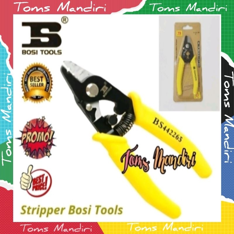 Jual Fiber Optic Stripper 3 hole Bosi tools / Stripper FO BOSI BS442265 ...