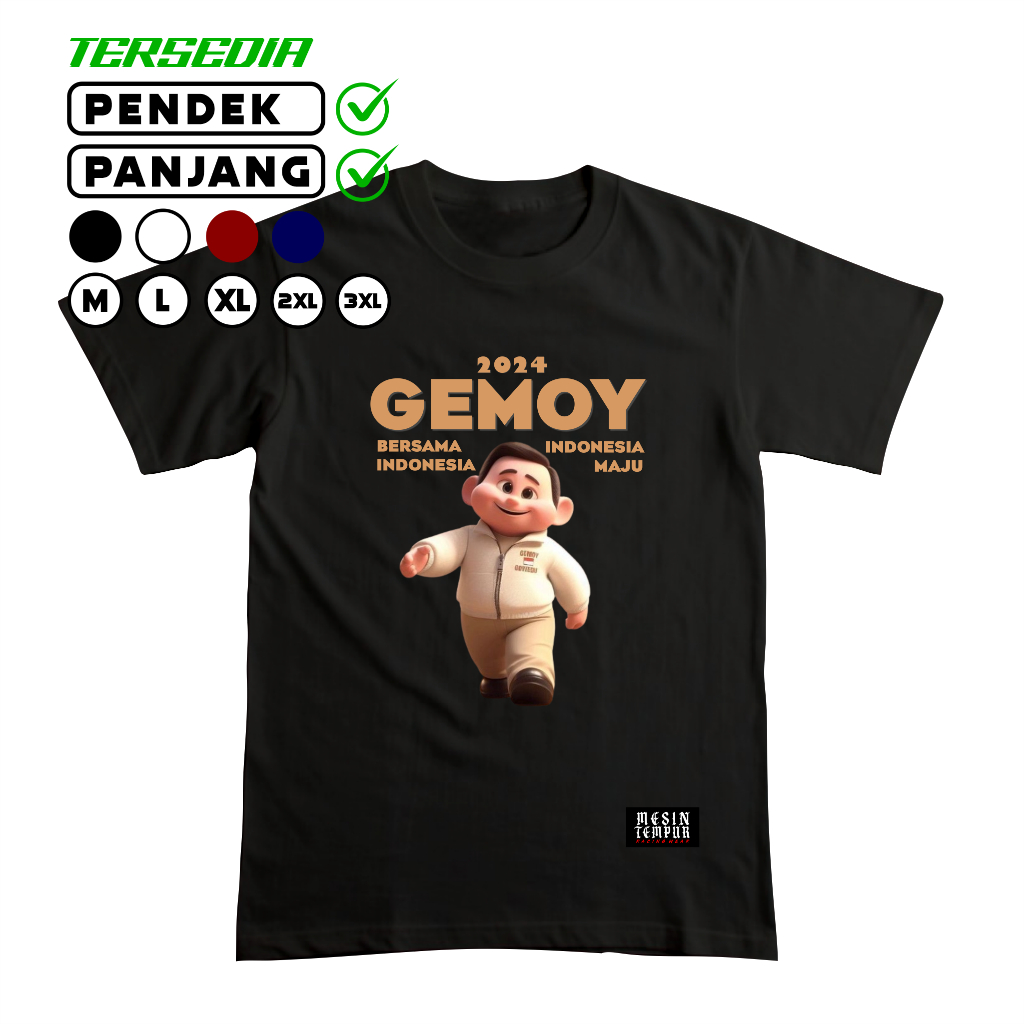 Jual Kaos Prabowo Gemoy | Shopee Indonesia