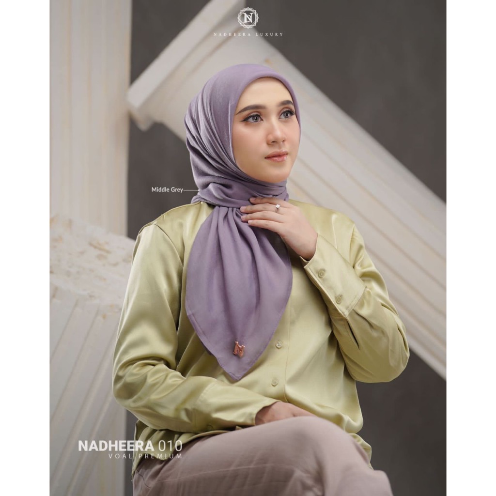 Jual Hijab Segi Empat Polos SBS Voal Premium Ori Nadheera Luxury | Shopee Indonesia