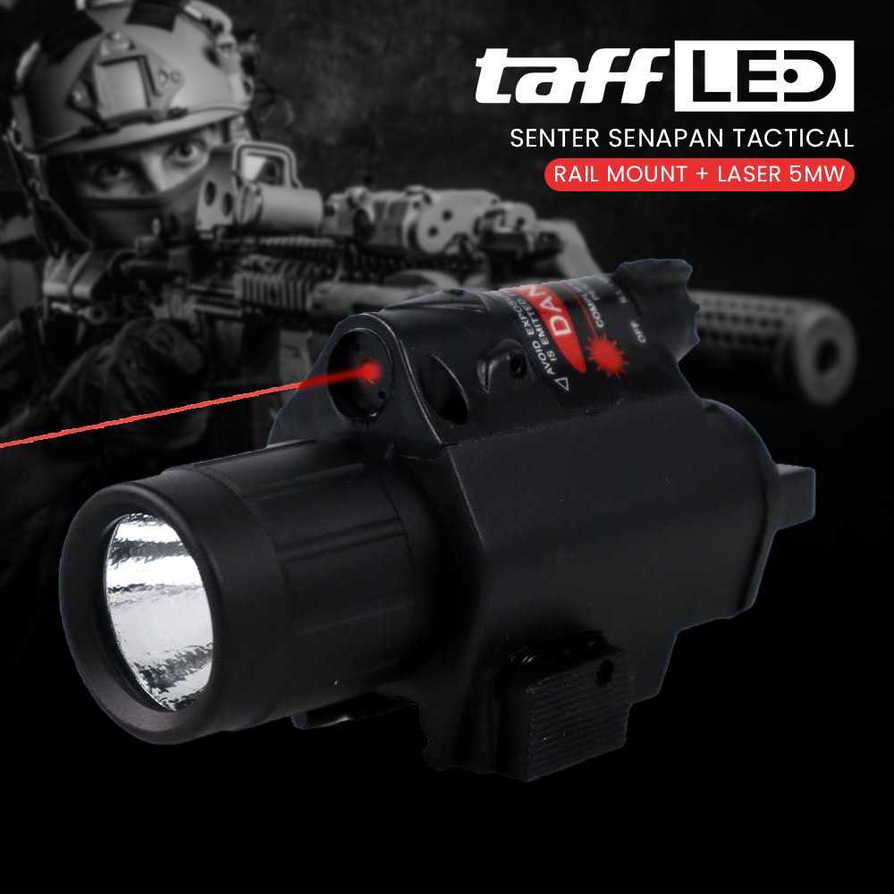 Jual Senter Tactical Rail Mount 200 Lumens with Laser 5mW - JGSD ...