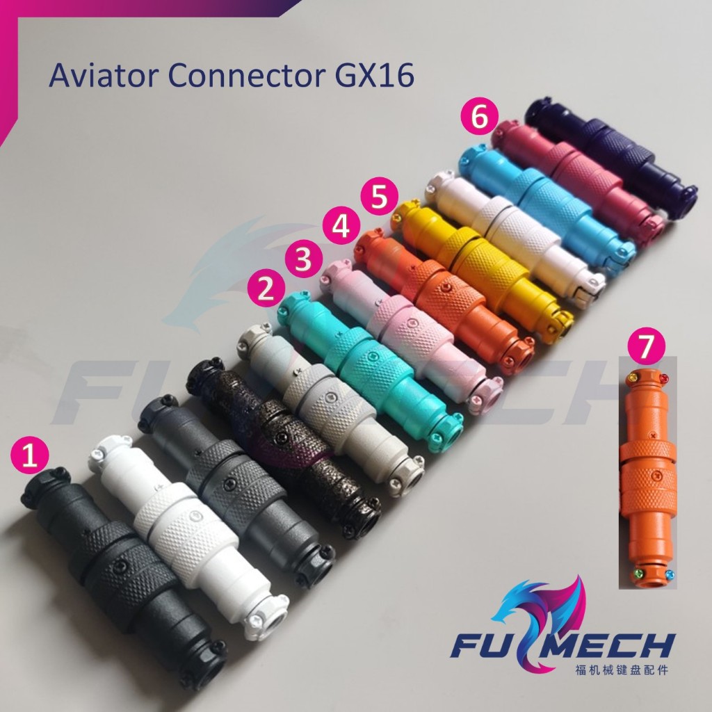 Jual AVIATOR CONNECTOR GX16 | AVIATOR 5 PIN | DIY CONNECTOR CABLE ...