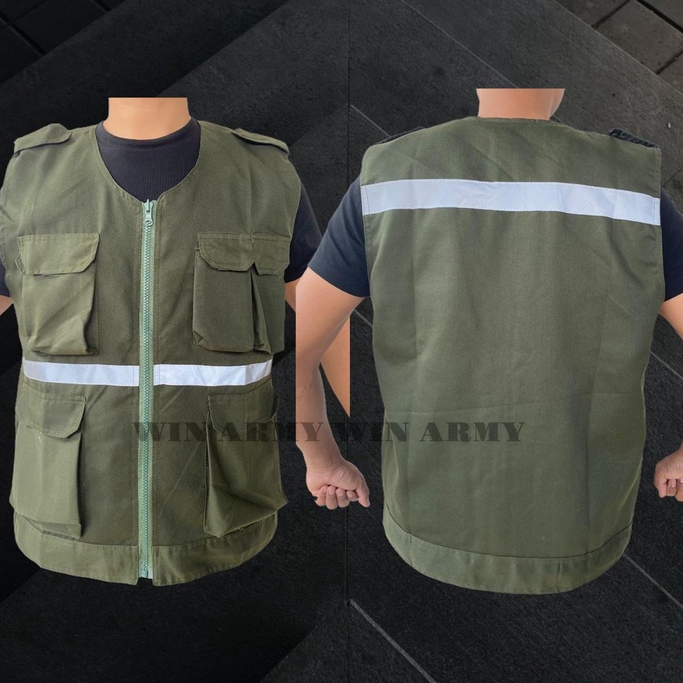 Jual Terkini** Rompi Safety Rompi Proyek Rompi Kerja Lapangan Outerwear ...