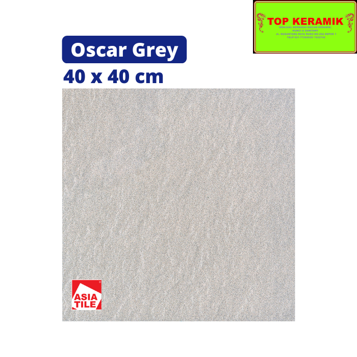 Jual Keramik Lantai Asia 40x40 Oscar Grey Kw C | Shopee Indonesia