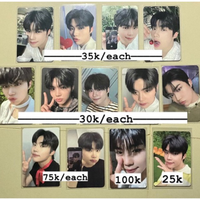 Jual (GANTI JNT/JNE) BACA DESK!!!PC OFC photocard official aab Gunwook Hanbin yujin Zerobaseone ...