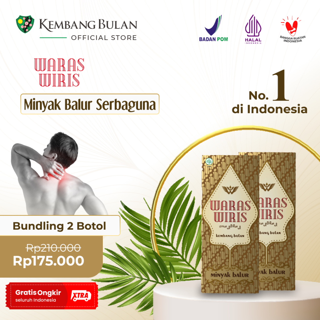 Jual [Paket Hemat] Bundling 2 Botol - Kembang Bulan Minyak Waras Wiris ...