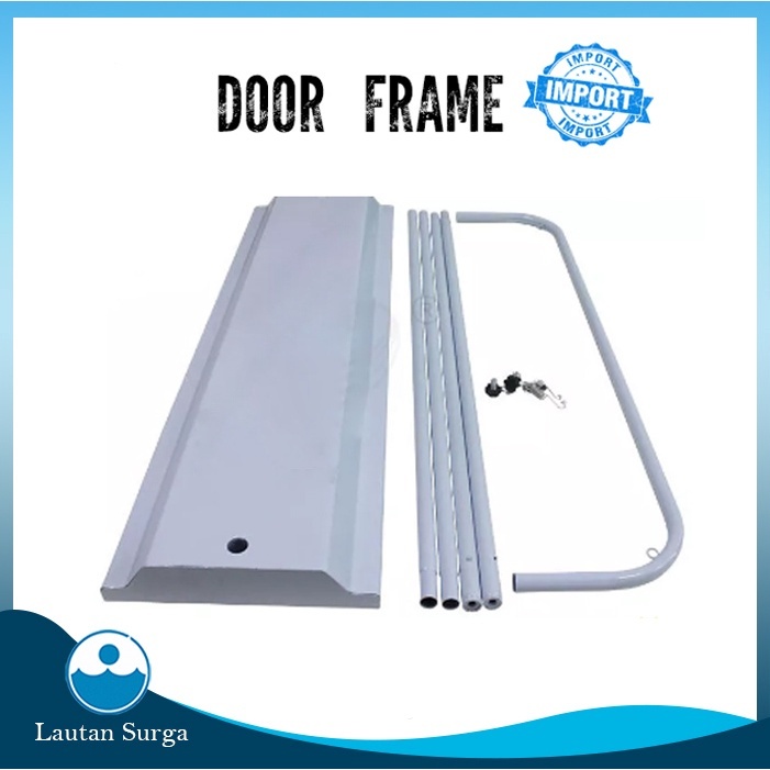 Jual Stand Door Frame Banner 80x180 cm, Standing Door Frame Besi ...