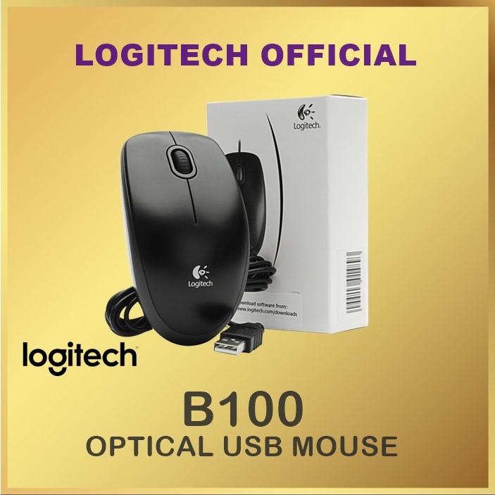 Jual Mouse Logitech Optical B100 / Mouse Kabel Logitech B100 | Shopee ...