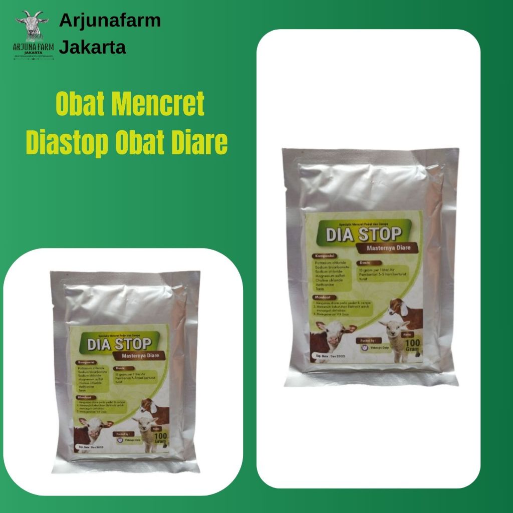 Jual Obat Mencret Diastop Obat Diare Domba Kambing Pedet Cempe 100 gr ...