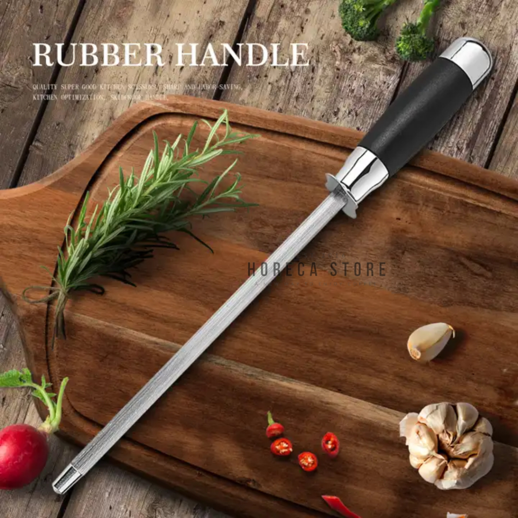 Jual Stik Asahan Pisau Baja Steel 28cm / Knife Sharpener Stick / Alat ...
