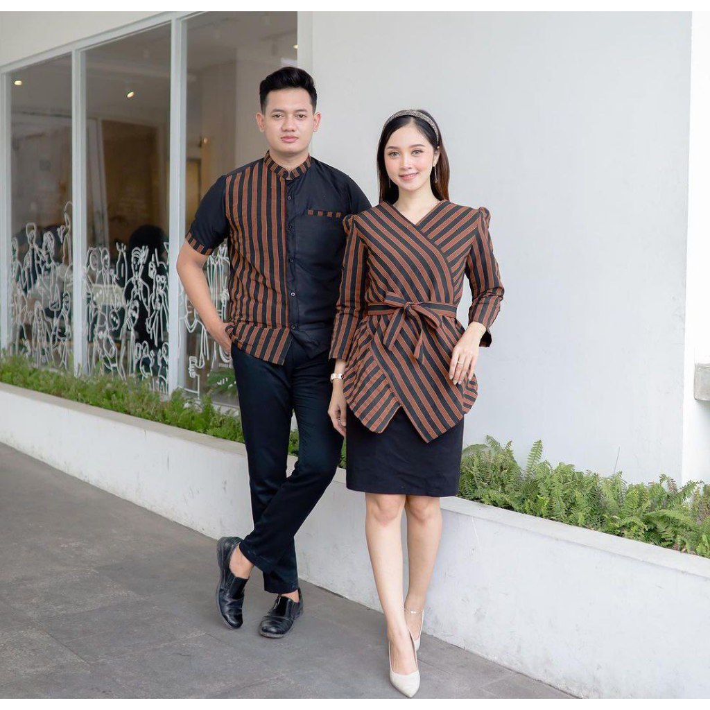 Jual Benang Raja Batik Couple Pria Wanita Lurik Surjan | Shopee Indonesia