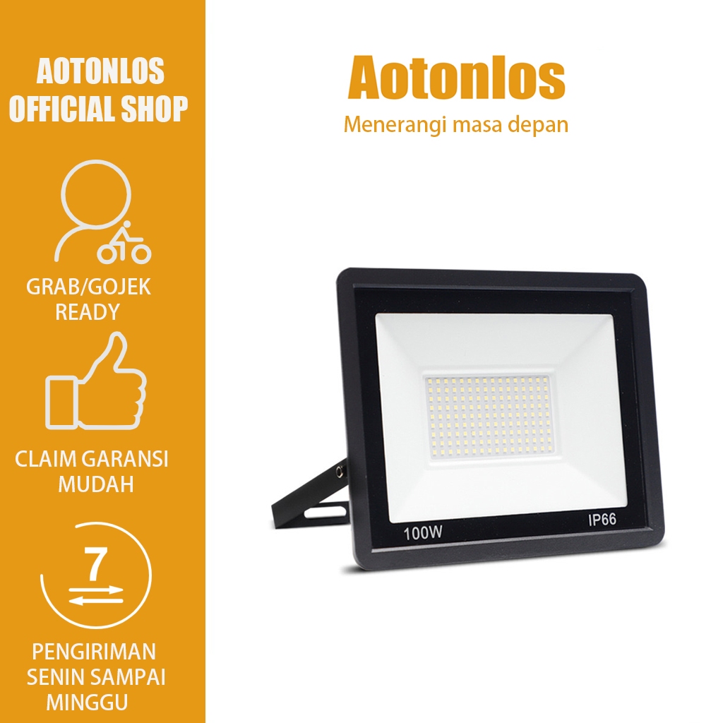 Jual LAMPU LED SOROT//LAMPU TEMBAK FLOOD LIGHT//PANCARAN SOROT 10W 20W 30W 50W 100W WHITE ...