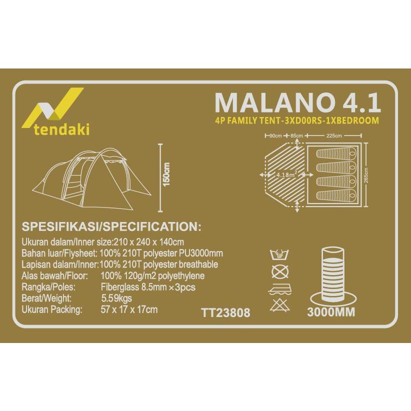 Jual tendaki •tenda dome termurah •Malano 4.1 •Malano 4.1H •borneo 6 •JAVA 6 •moluccas 6 Light ...