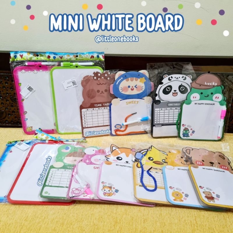 Jual mini whiteboard / portable white board /papan tulis travel mini ...