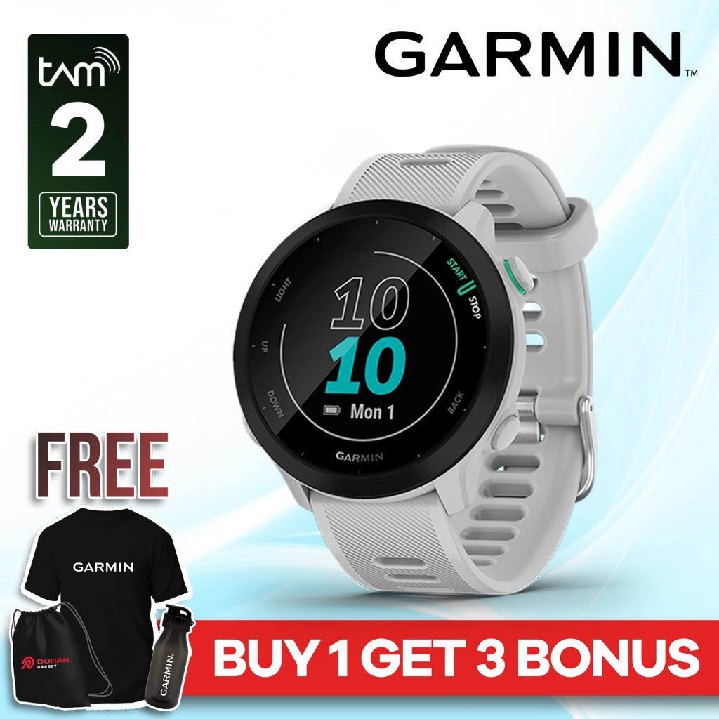 Jual Garmin Forerunner 55 White Original Garansi Resmi TAM 2 Tahun ...