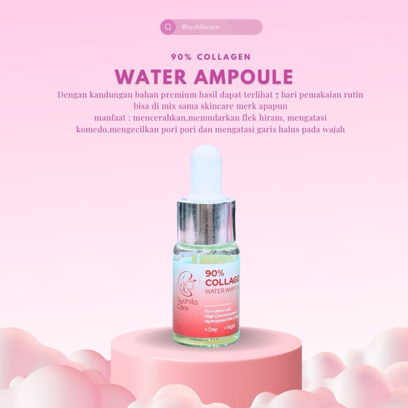 Jual 90% Collagen Water Ampoule | SERUM WHITENING / ANTI AGING SYAHILA ...