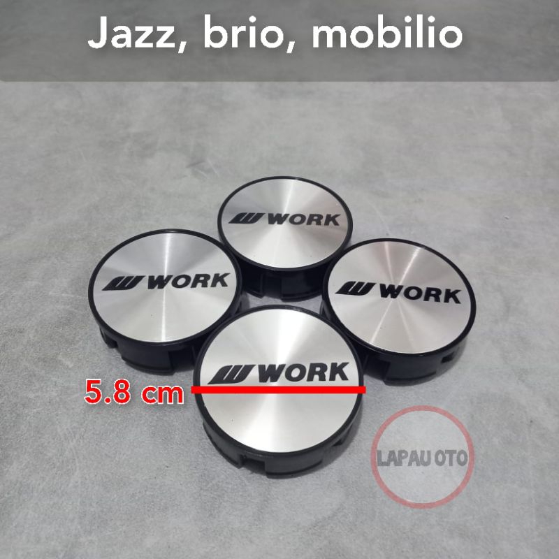 Jual dop velg variasi honda jazz brio mobilio motif work harga 4 pcs ...