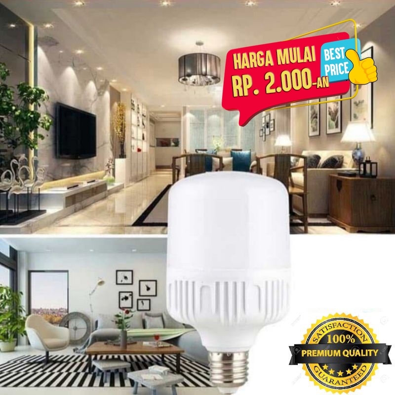Jual Lampu Bohlam LED Platinum 5w 7w 9w 12w 15w 18w 21w 25w Putih E27 Standar tipe Bulat/ Kapsul ...
