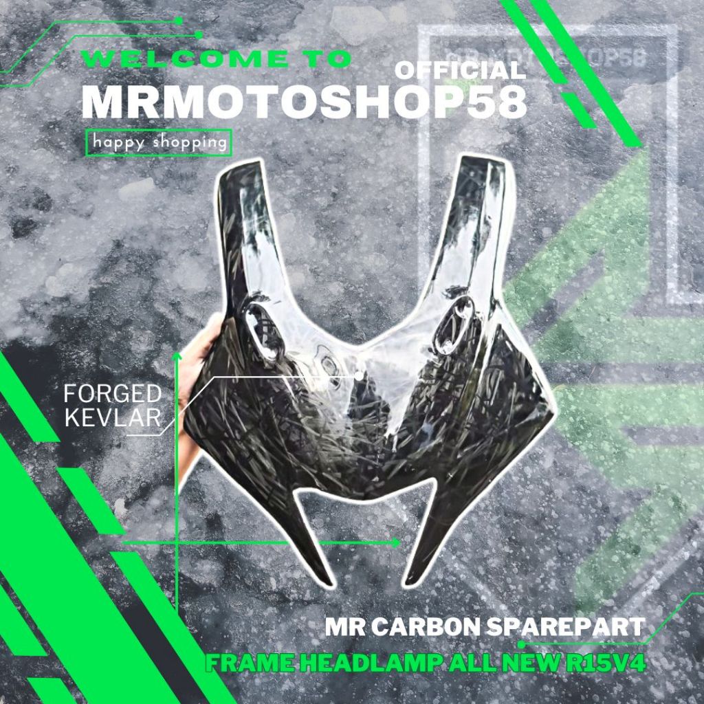 Jual frame carbon r15v4 carbon headlamp carbon yamaha r15 vva r15v4 ...