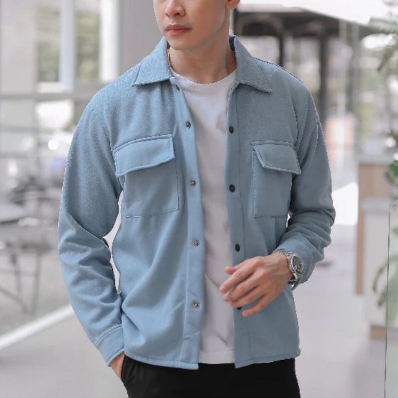 Jual Shacket Jacket Jaket Pria Fleece Tebal Premium / Jaket Pria ...