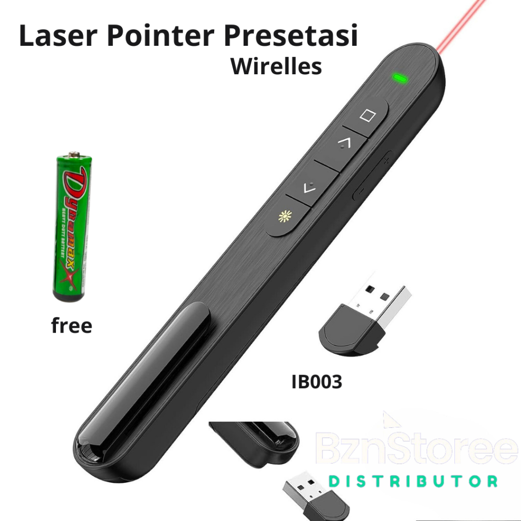 Jual Pointer Laser Pointer Presenter Wireless USB Laser Remote Control ...