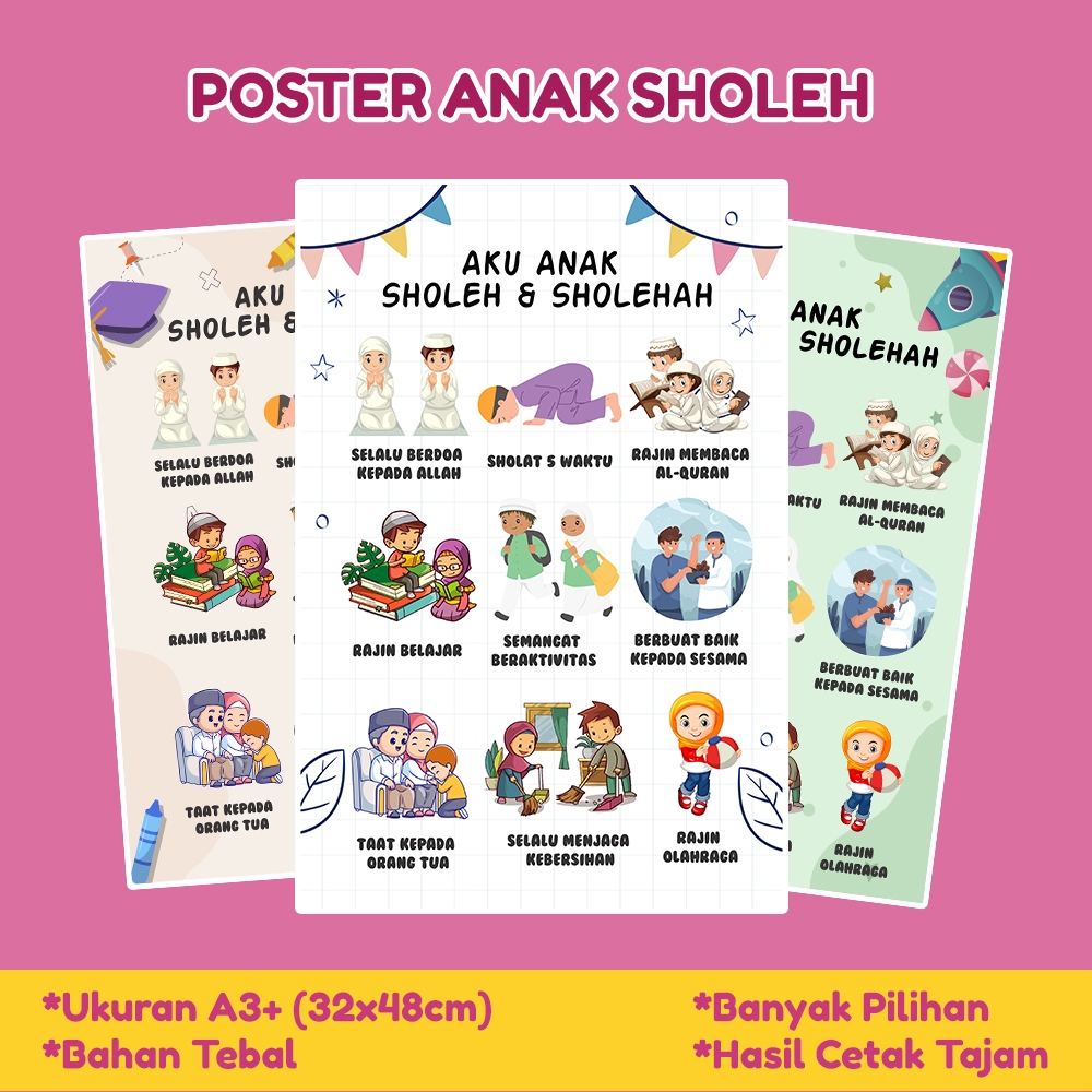 Jual B&D - Poster Anak Soleh | Shopee Indonesia