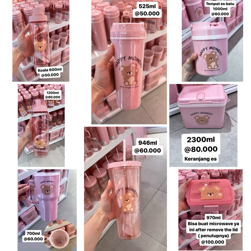 Jual Miniso x Koala X Sanrio | Botol Minum Koala Miniso | Tempat makan ...