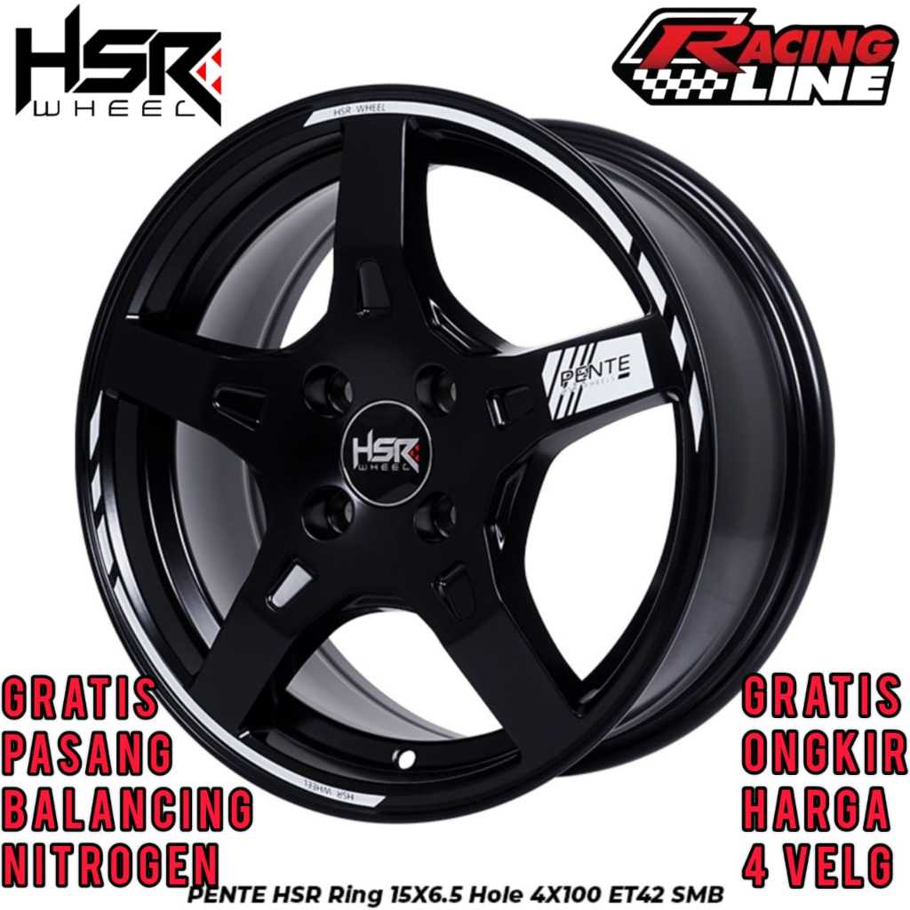 Jual VELG MOBIL RACING HSR PENTE RING 15 UNTUK AGYA CALYA AYLA YARIS SIGRA VIOS LANCER NOVA ...