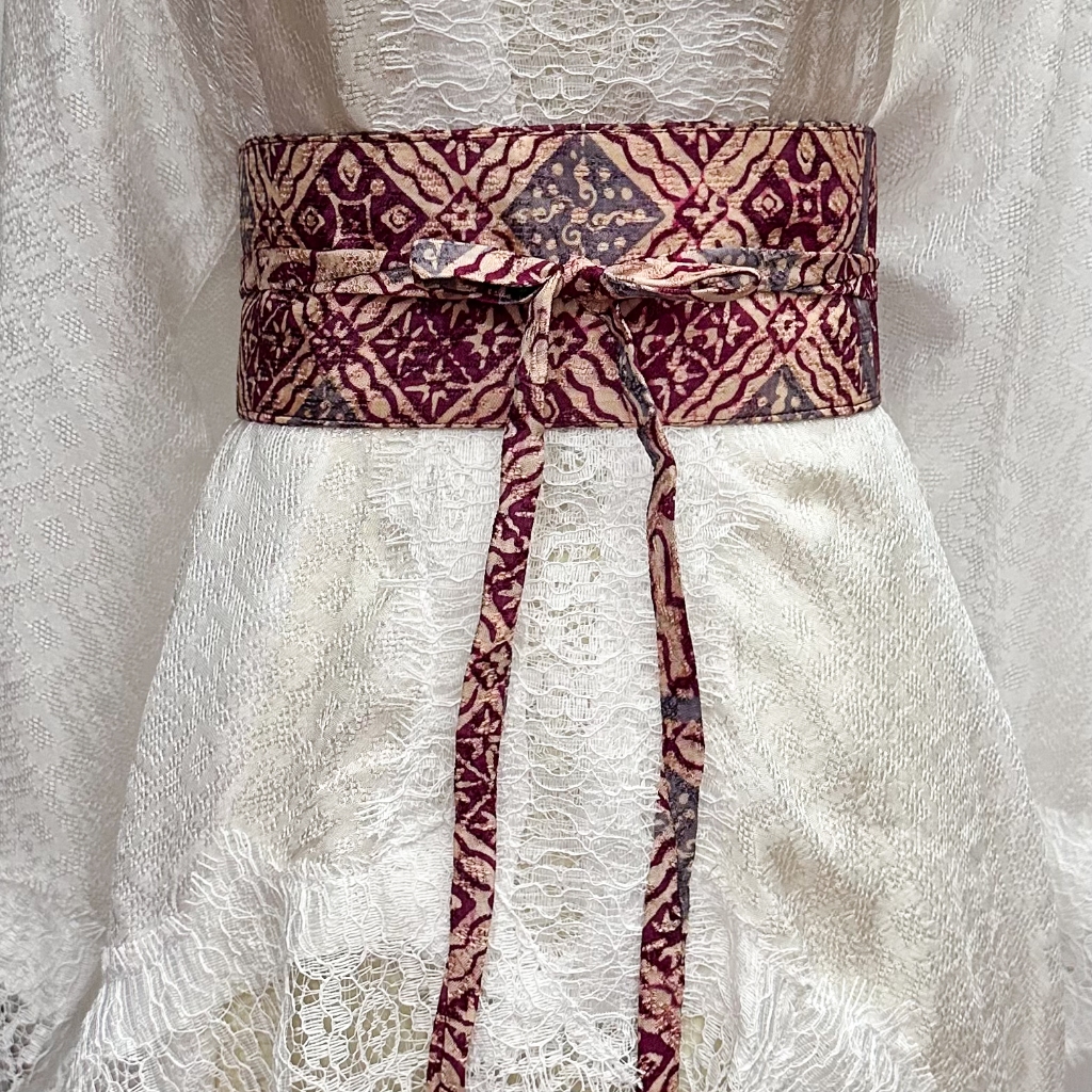 Jual OBI Belt Batik Motif Premium Bahan Viscose Ikat Pinggang Sabuk ...