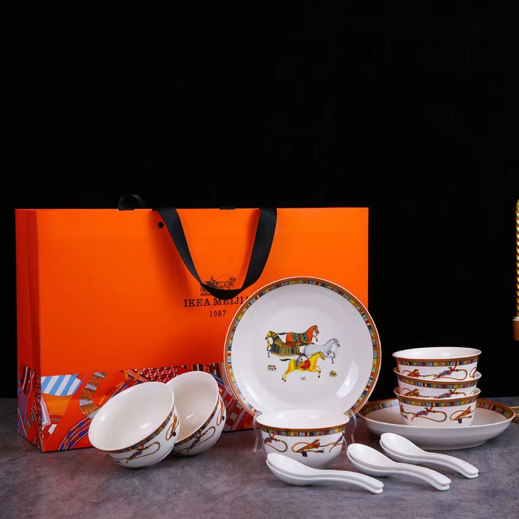 Jual Littleapple_O Hampers Piring Mangkok Keramik / Piring Mangkok ...