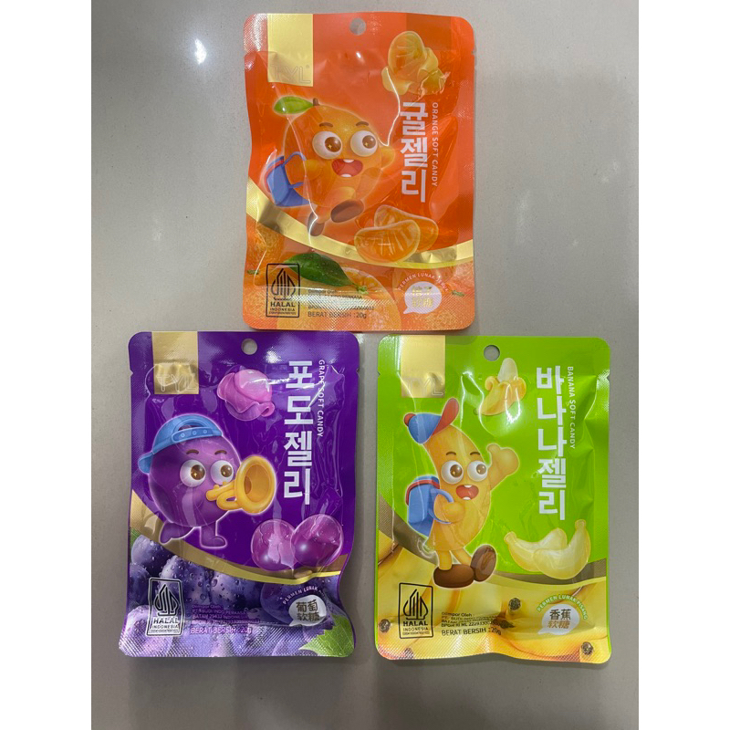 Jual TYL SOFT CANDY (Anggur/Mangga/Jeruk/Peach/Pisang) | Shopee Indonesia