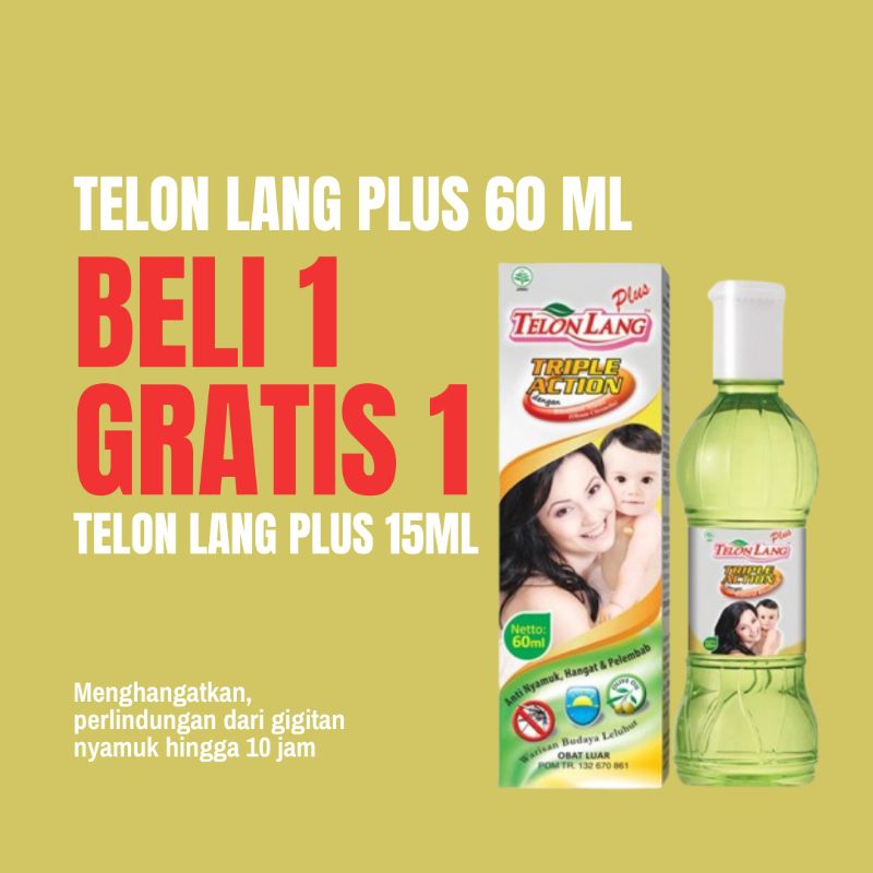 Jual Telon Lang Plus anti nyamuk 60ml | Shopee Indonesia