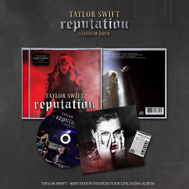 Jual CD TAYLOR SWIFT - REPUTATION STADIUM TOUR LIVE ALBUM . TAYLOR ...